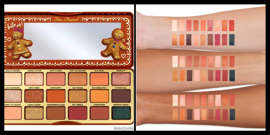 New Makeup! Too Faced Gingerbread Extra Spicy Eyeshadow Palette ...
