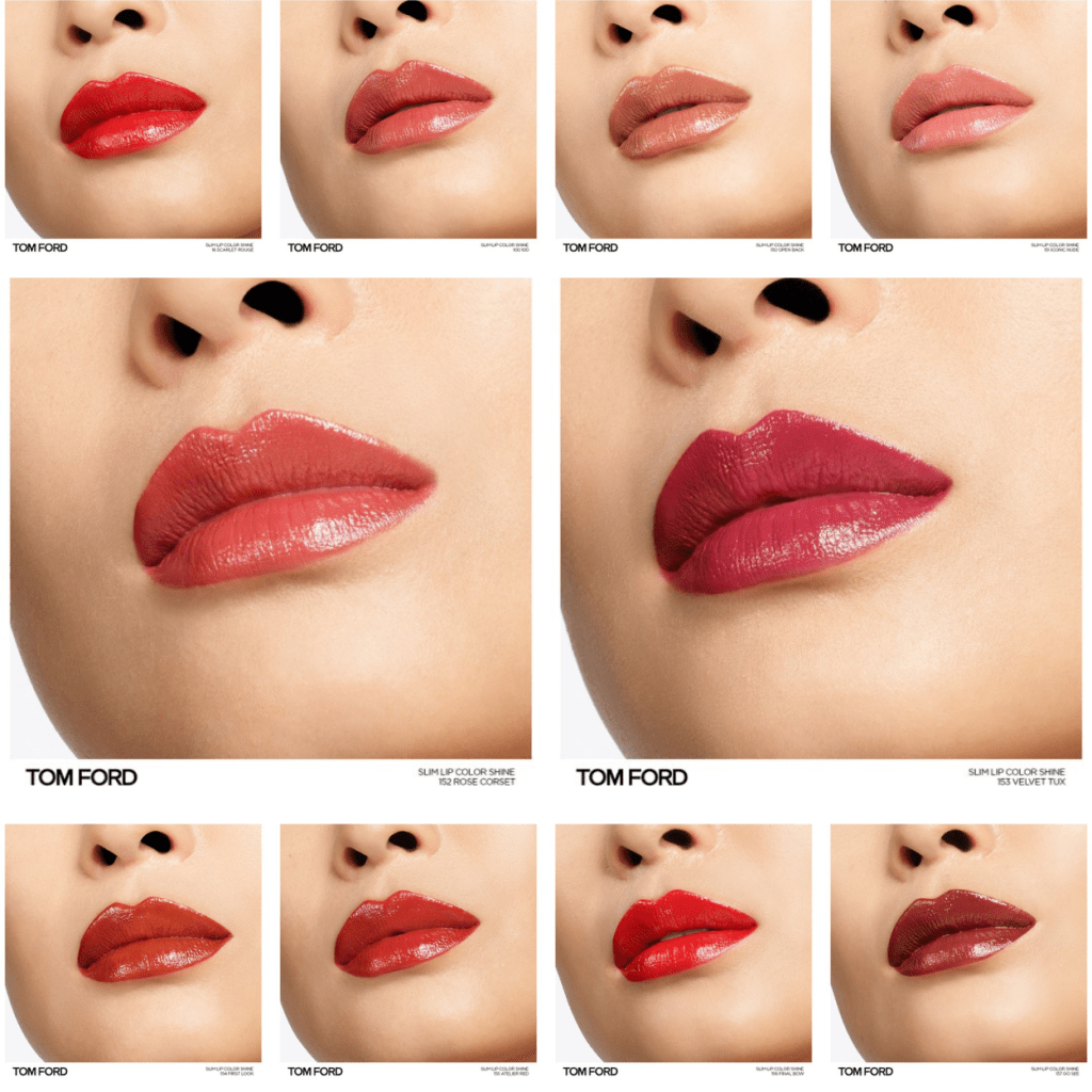 Tom Ford Slim Lip Color Shine Lipsticks - BeautyVelle | Makeup News